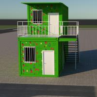 China Prefabricated Modular Container House 2 Story Container Home 3 Bedroom for sale