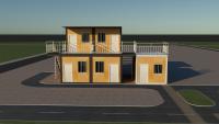 China Fast Assembly Prefab 20ft Flat Pack Container 20 Foot Container House for sale