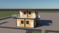 China Fast Assembly Prefab 20ft Flat Pack Container 20 Foot Container House for sale