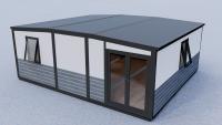 China 20ft 40ft Expandable Container House With Solar Energy for sale