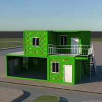 China Assembled Two Bedroom Home Prefab Expandable Container House for sale