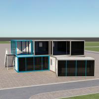 China 20ft Flat Pack Container Prefab Duplex Homes for sale