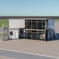 China 2 Bedroom  1 Bedroom Flat Pack Shipping Container Homes  20' 40' for sale