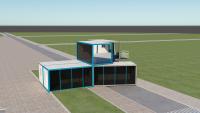 China Duplex Flat Pack Container House Easy Assemble for sale