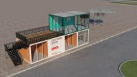 China 12m Flat Pack Container Homes 20ft for sale