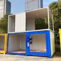 China Foldable Flat Pack Container House 2 story 3 story for sale