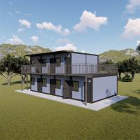 China 4 Bedroom 2 Bedroom 3 Bedroom Flat Pack House Manufacturer for sale