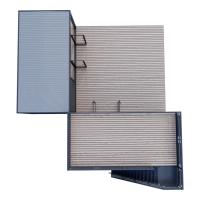 China Assembly Container ZCS With Floor To Ceiling Glass Guardrail Platform for sale