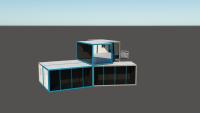 China 3 Bedroom 2 Bedroom Prefab Container Homes Builders for sale