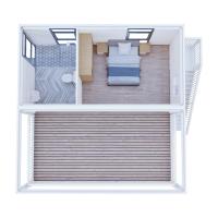 China 6m Fast Assembly Container House 2 Floor Mobile Prefab House Flat Pack for sale