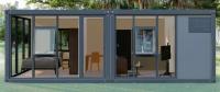 China Prebuilt Container Homes Modular Custom Glass Wall Quick Assembly Two Bedroom for sale