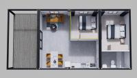 China Modular Two Bedroom Super Comfortable Fast Assembly Container House Home for sale