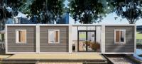 China Modular Prefabricated Container Homes Grey Wood Grain Exterior for sale