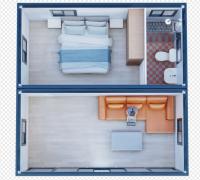 China Economical Modular Containers Take Stairs 3 Bedroom Plan Frame Quick Assemble for sale