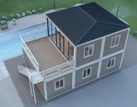 China Double Storey Single Family Fast Assembly Container House for sale