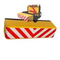 China 3M Reflective Film Highway Crash Attenuator Cushion Guard Type with Aluminum Alloy Construction and Patented Honeycomb Impact Absorption for sale