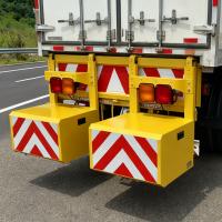 China Traffic Yellow Truck Mounted Attenuator with Honeycomb Aluminum Core - RAL1023 Color with 3M Reflective Film for sale