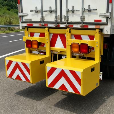 China Traffic Yellow Truck Mounted Attenuator with Honeycomb Aluminum Core - RAL1023 Color with 3M Reflective Film for sale