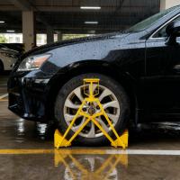 China Aluminum Anti-Theft Wheel Lock with 6mm Rubber Base - 2.2KG Forged Construction for Vehicle Security for sale