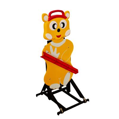 China LED Cartoon Traffic Sign with 360° Rotating Arrow - 535×479×1120mm Panda Design, 6KG Portable Road Block for sale