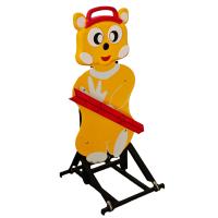 China Yellow Aluminum Temporary Roadwork Signs with LED Lighting - Cartoon Cat Head Design, 2 Light Modes, Dual-Direction Indicators for sale
