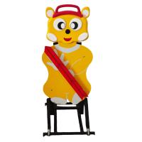 China 12kg Directional Arrow Board with Cartoon Panda Design 535×479×1122mm LED Traffic Sign for sale