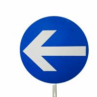 China Rotatable 3M Reflective Traffic Sign Board with 8-Direction Arrow - 1.5m to 2.5m Adjustable Height for sale