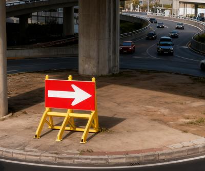 China High-Intensity Reflective Traffic Sign with Waterproof Aluminum Plate in L400×W280×H2.0mm for Road Safety for sale
