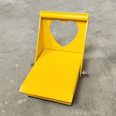 China 4KG Folded Parking Lock with Anti-Slip Rubber Plate - 313×283×350mm Expanded Size for Vehicle Safety for sale