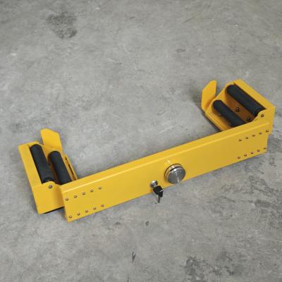 China Electrostatic Spraying Anti-Skid Anti-Theft Wheel Lock with Rubber Bottom - Aluminum Security Device for Vehicle Protection for sale