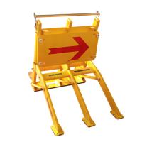 China Foldable Lightweight Vehicle Interceptor with One-Person Deployment for Construction Safety Mobile Barrier for sale