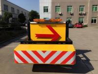 China ISO9001 Traffic Yellow Temporary Impact Attenuator with LED Arrow Board and Wheel Mounting System for Highway Safety for sale