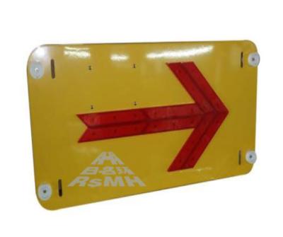 China 800x400mm ISO9001 LED Arrow Sign Board with Rechargeable Battery and 3 Lighting Modes for Road Construction Safety for sale