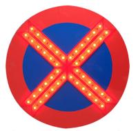 China Waterproof Aluminum 500mm No Entry LED Board with Directional Arrow for Traffic Safety for sale