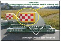 China HSK 80 Highway Crash Cushion System 1012mm Width 2800mm Length for Intersection Safety for sale