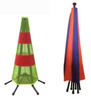 China 1200mm Collapsible Traffic Cone - Waterproof Reflective Safety Cone for Parking and Road Control for sale