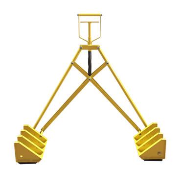 China Aluminum 4T 2.2kg Manual Parking Lock for Slope Vehicle Security and Displacement Prevention for sale