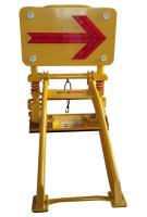 China 20kg 1040mm Height Mobile Guardrail with Wheel System for Construction Site Traffic Control for sale