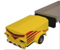 China 2878*2006*1260mm Benkei Truck Mounted Attenuator for sale