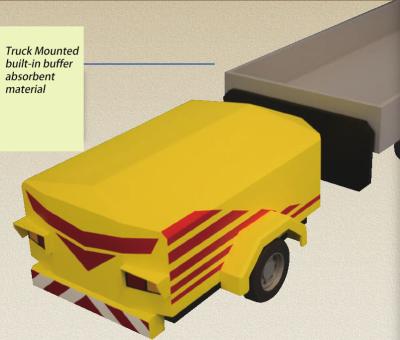 China 700kg Highway Crash Attenuator Anti-Collision System with Aluminum Construction for Truck Safety Protection for sale
