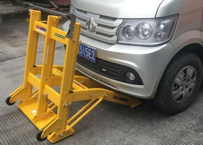 China RAL 1004 Portable Vehicle Barricade with 40-60 KM/H Impact Rating and Wheel Mobility for Work Zone Safety for sale