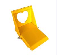 China 351×283×112mm Aluminum Parking Space Blocker with 12mm Anti-Skid Rubber Base for Vehicle Wheel Security for sale