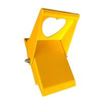 China Collapsible 4kg Car Parking Blocker with 12mm Rubber Base - Anti-Skid Wheel Stop for Slopes for sale