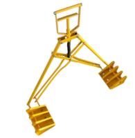 China Aluminum Traffic Yellow Anti-Theft Lock 151×218×816mm Vehicle Security Device for Slope Parking Safety for sale