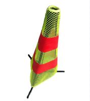 China Reflective Collapsible Road Traffic Cones 600mm 1200mm 1800mm Textile Material Foldable Safety Markers for sale