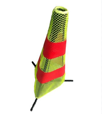 China Reflective Collapsible Road Traffic Cones 600mm 1200mm 1800mm Textile Material Foldable Safety Markers for sale
