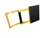 China Add Friction Rubber Plate Car Parking Blocker Electrostatic Spraying for sale