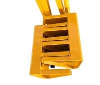 China Handheld Antiskid Parking Space Blocker with 6mm Rubber Thickness and 2.5KG Aluminum Alloy Construction for sale