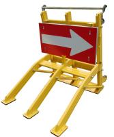 China Traffic Orange Electrostatic Spraying Anti Ram Barrier Foldable for sale