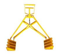China Aluminum Traffic Yellow Anti Theft Wheel Lock with 6mm Rubber Plate - Hand-Held Vehicle Security Device for Slope Parking for sale